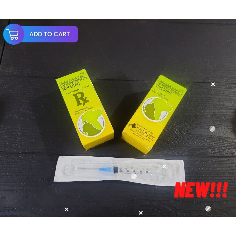 Mucotan for Cats and Dogs 60ml with FREE SYRINGE | Shopee Philippines