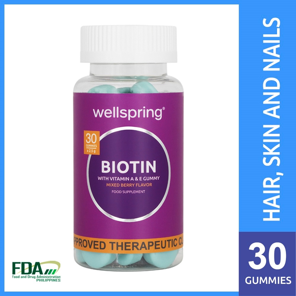 WELLSPRING Biotin With Vitamin A & E Gummies 30s | Shopee Philippines