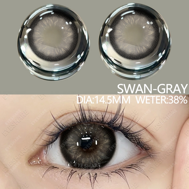 (COD)GEM color normal contact lens, Korean style cute gray blue ...