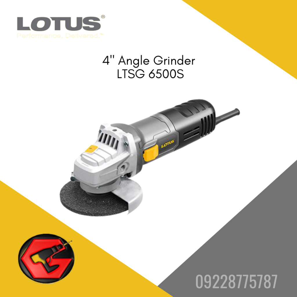 LOTUS 4" ANGLE GRINDER LTSG 6500S | Shopee Philippines