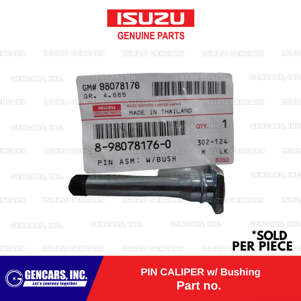 Isuzu Pin Brake Caliper w/bushing for Alterra 2007-2013/ Mux / Dmax ...