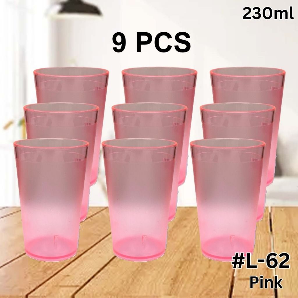 9pcs Cups for 100php Style Acrylic High Grade Plastic Drinking Cups ...