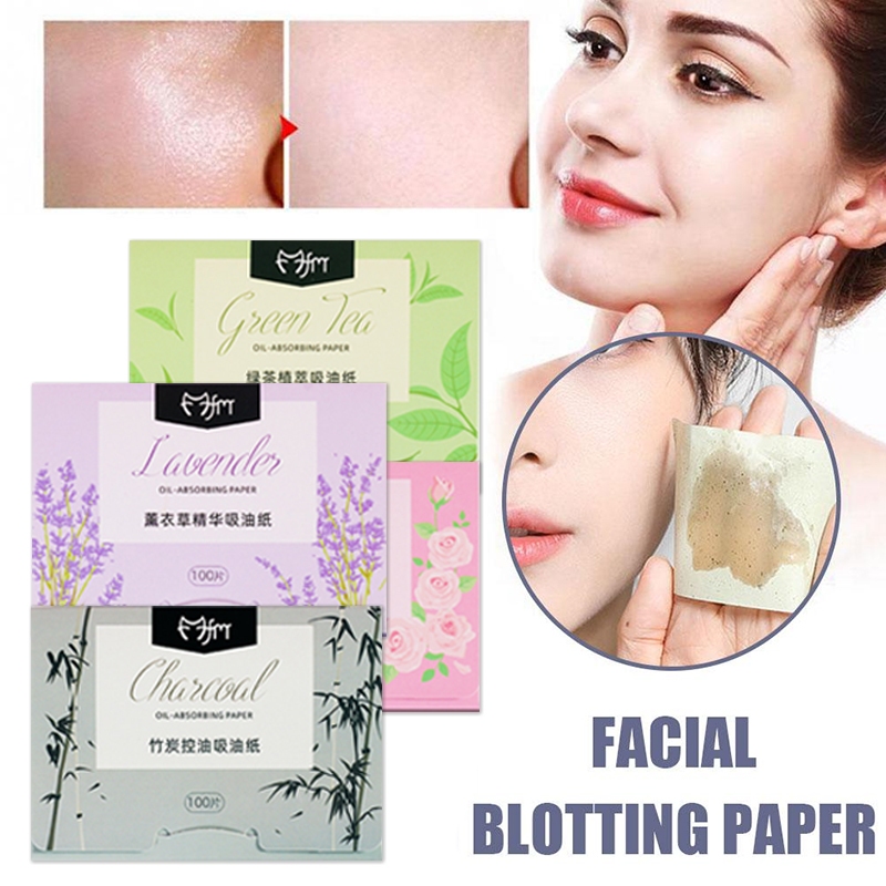 Face Oil Absorbing Paper Facial Oil Control Wipes Cleanser Blotting ...