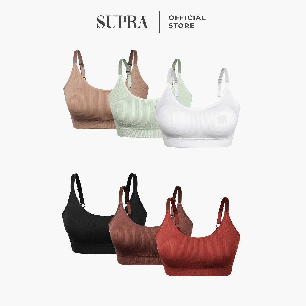 SupraSports Fettle Bra Set - Ribbed Seamless Sports Bras | Complete Comfort Series | Shopee ...