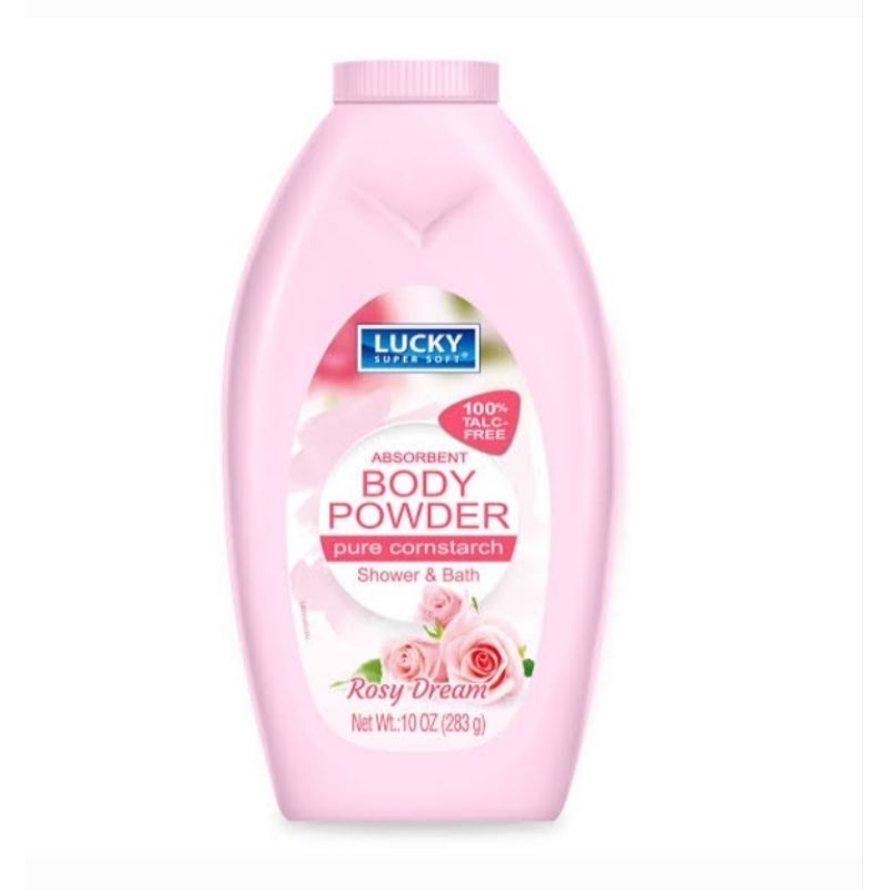 Lucky Absorbent Body Powder Cornstarch Talc and Paraben-free Powder ...