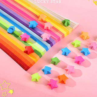540pcs Star Origami Paper Strips Fold DIY Crafts Couple Gift Macaroon ...