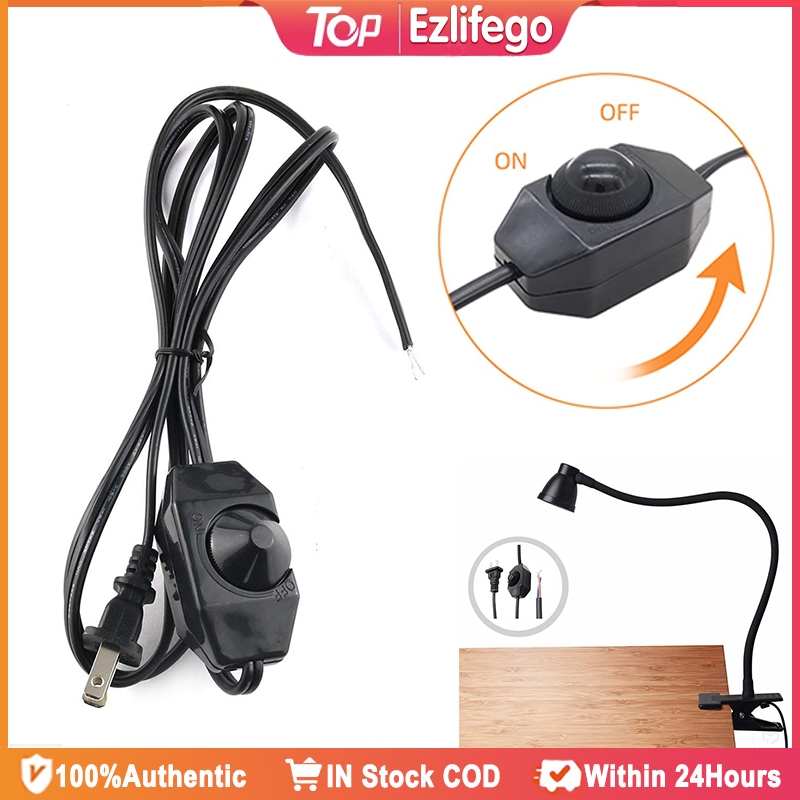 1.8m Table Lamp Dimmer Switch Cable Light Modulator 2 Plug | Shopee ...