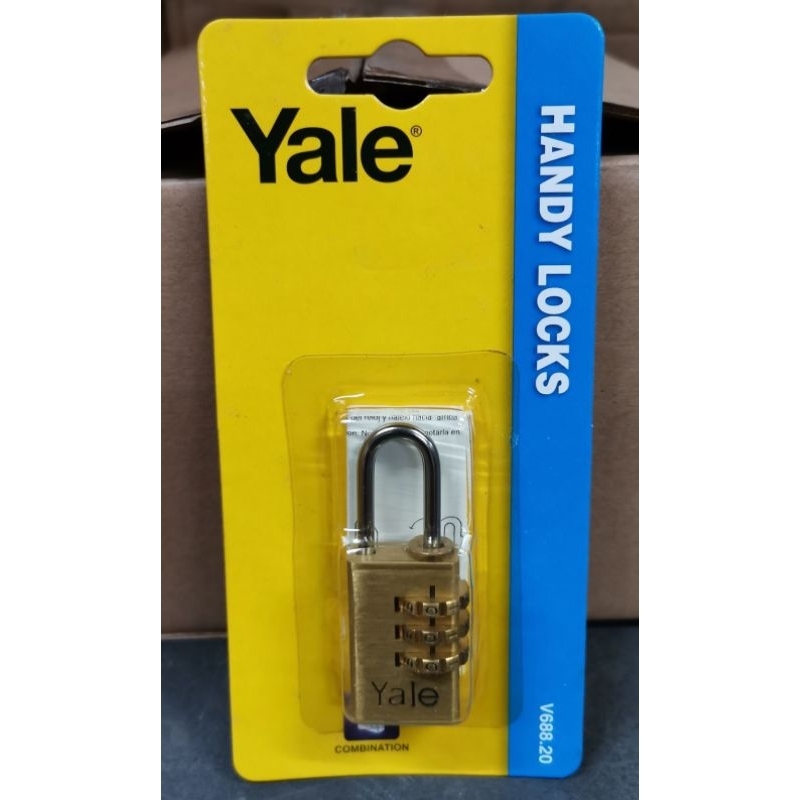 Yale Resettable 3 Digit Combination Padlock V688. 20 (20mm) | Shopee ...