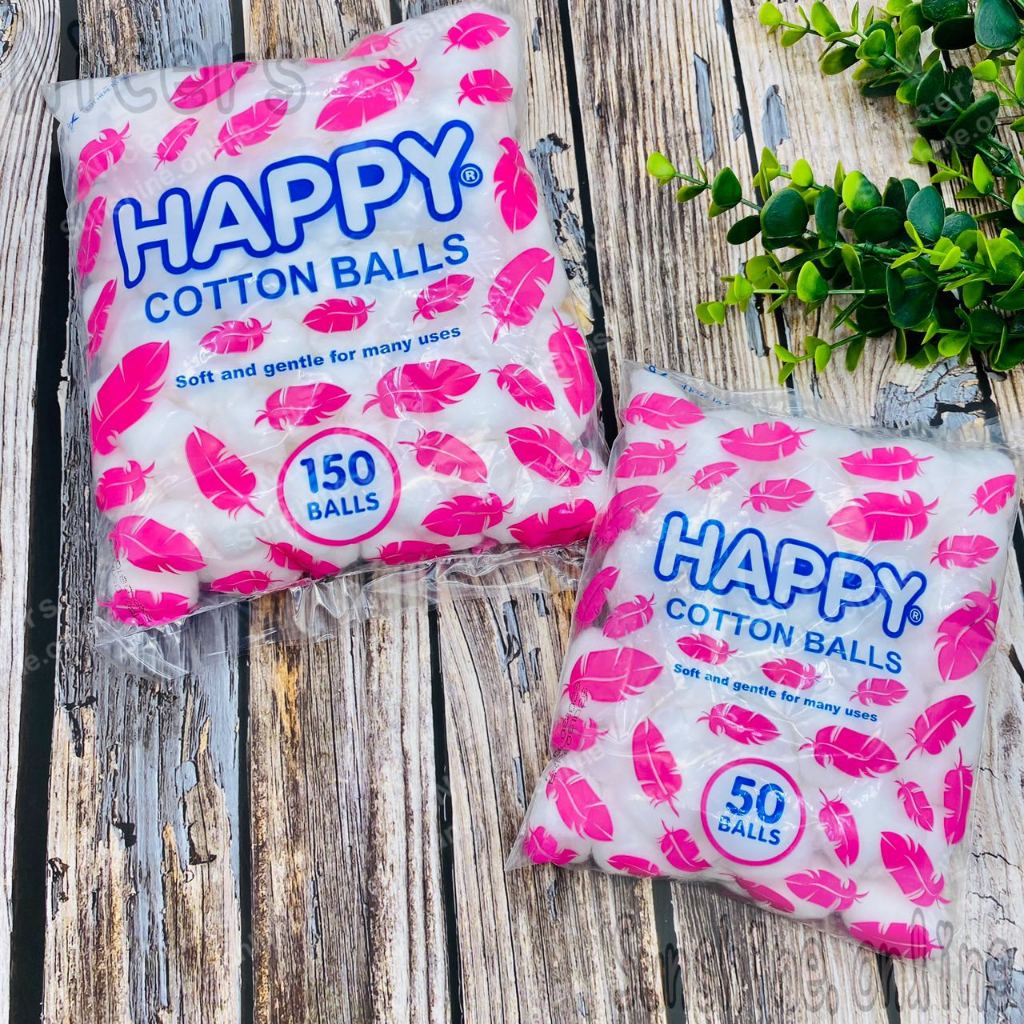 Happy Cotton Balls 50's 150's balls (BULAK) | Shopee Philippines