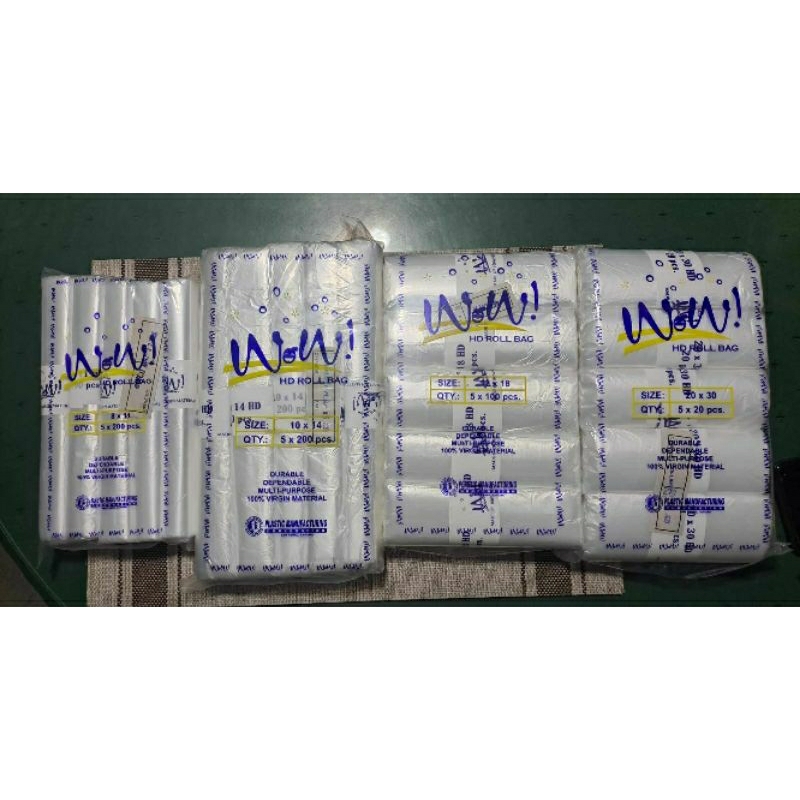Plastic Labo HD Roll Bag 8x11, 10x14, 12x18, 20x30 Laundry Bag | Shopee ...