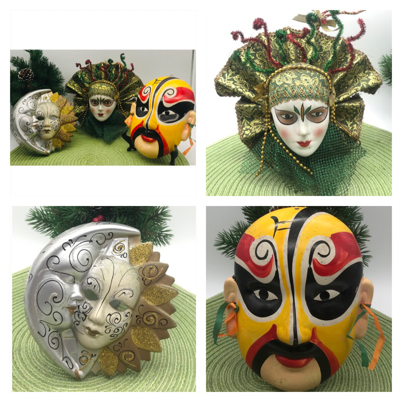 Vintage ceramic wall hanging mask display | Shopee Philippines