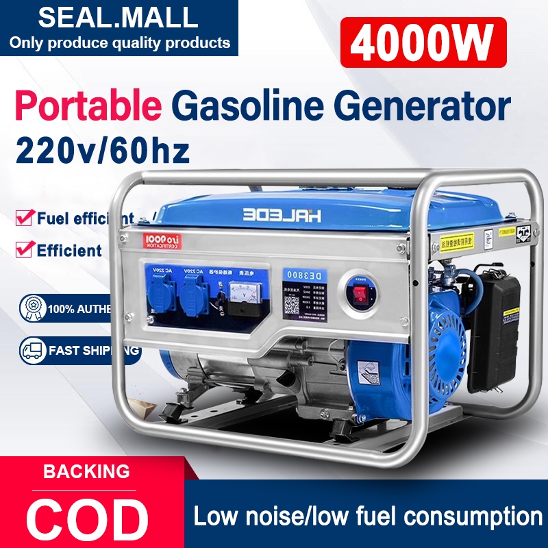 4000W Generator Gasoline For Home 220V Small Generator Portable Power ...