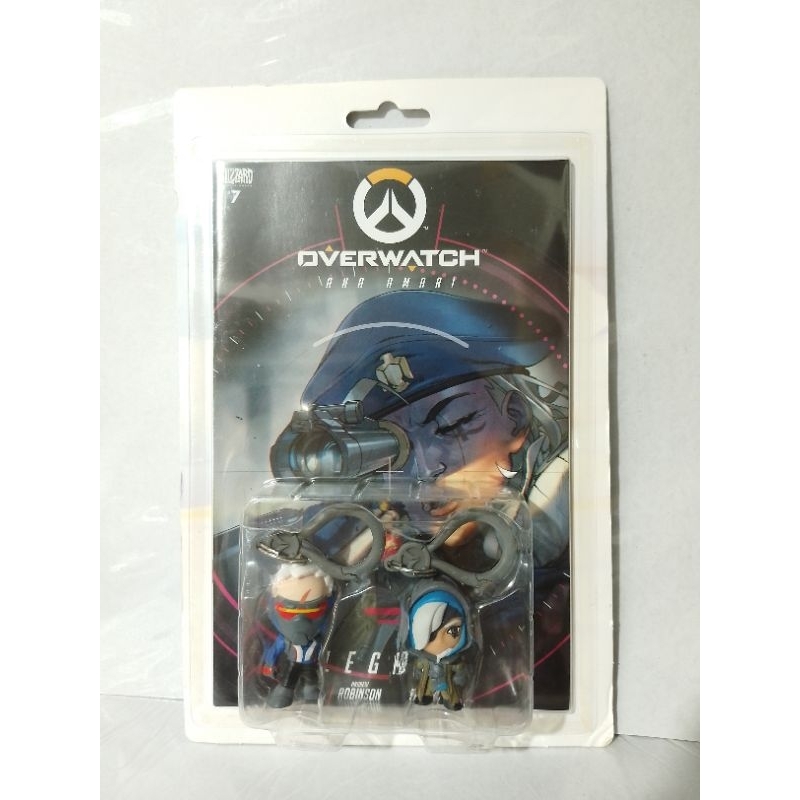 Blizzard Overwatch #7 Ana & Amari Figure Backpack Hanger + Comic ...