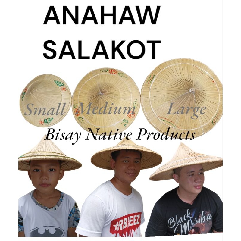 SALAKOT HAT MADE FROM ANAHAW LEAVES (3 sizes) | Shopee Philippines