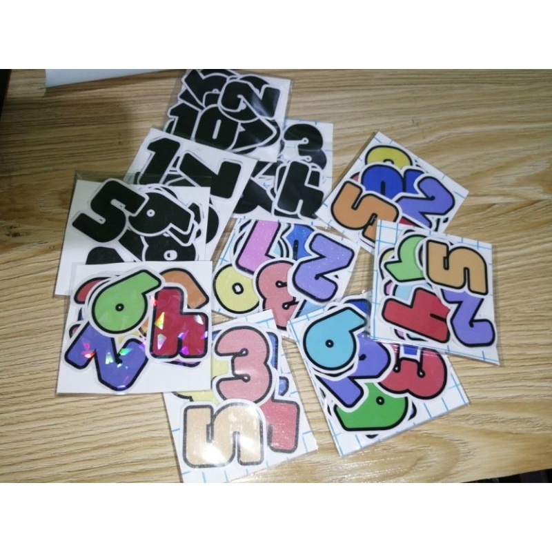 NUMBER STICKER 1-10 (WATERPROOF) | Shopee Philippines