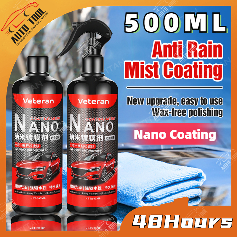 CLC 500ML Nano Coat Super Ceramic Car Coating Spray Paint Crystal Nano Nanotech Wax Polish ...