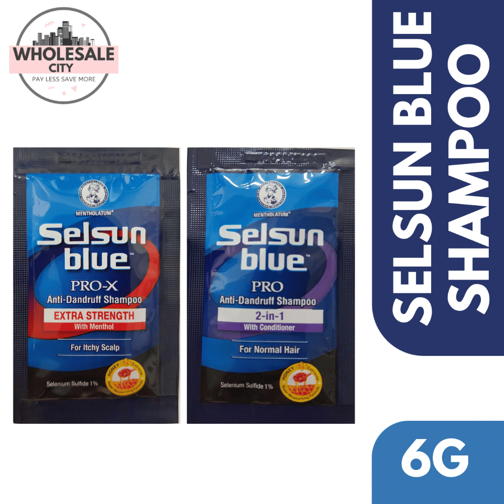 Selsun Blue Antidandruff Shampoo PRO | PRO X 6g Sachet | Shopee Philippines