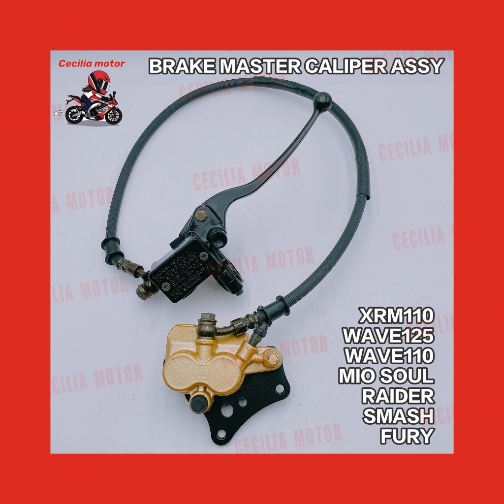 BRAKE MASTER CALIPER ASSY WAVE100/WAVE125/XRM110/MIO SOUL/RAIDER/SMASH ...