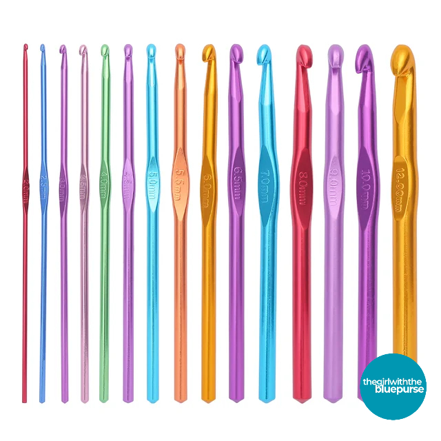 2-10mm Aluminum Crochet Hook Weave Knit Hooks Amigurumi Hobby DIY ...