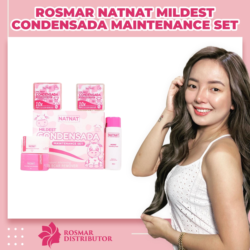 NATNAT by Rosmar Mildest Condensada Maintenance Set 10x Instant Whitening Pimple and Scar ...