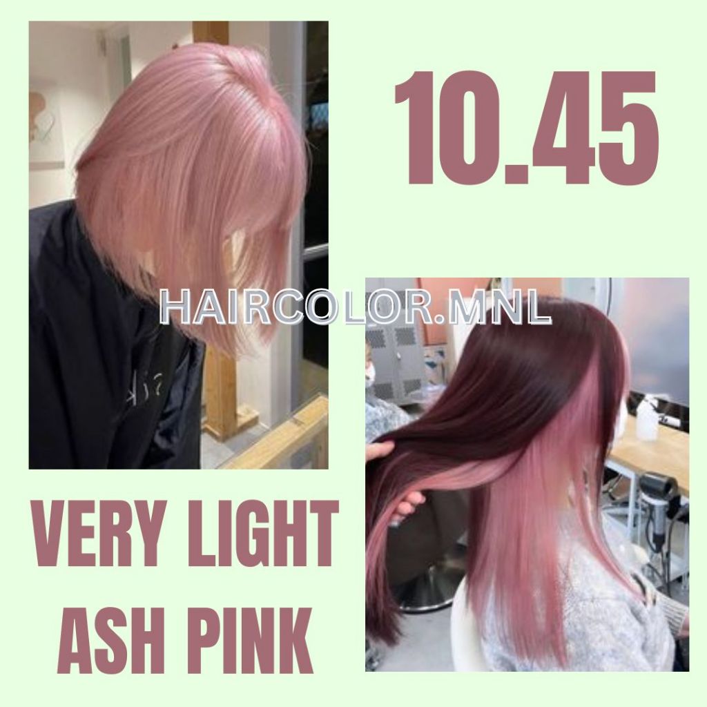 BREMOD 10.45 VERY LIGHT ASH PINK COLOR SET WITH OXIDIZER (100ML ...