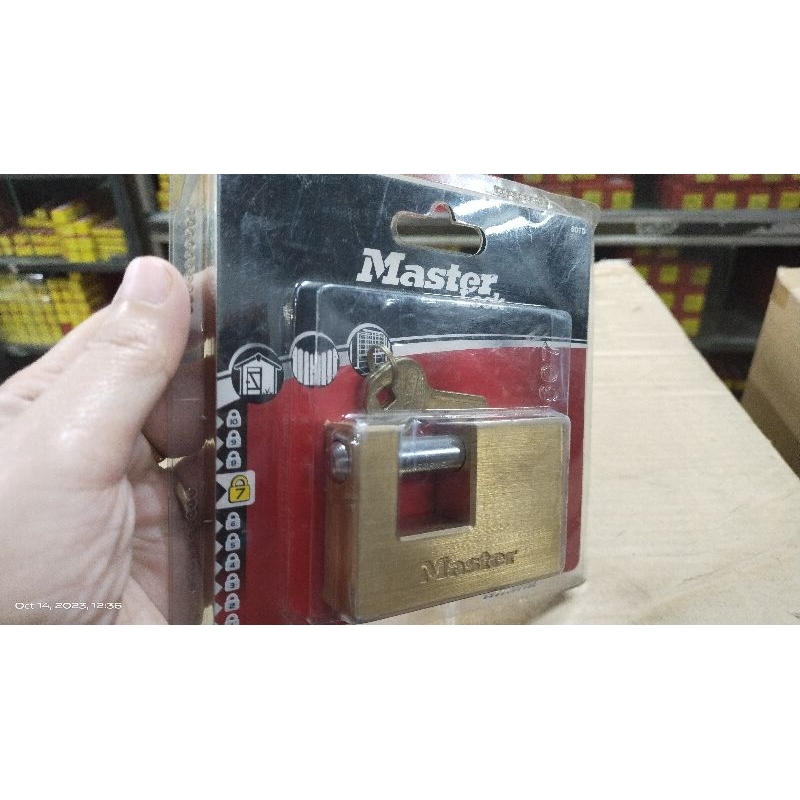 Master rectangular body solid brass body padlock 607d 3" body | Shopee Philippines