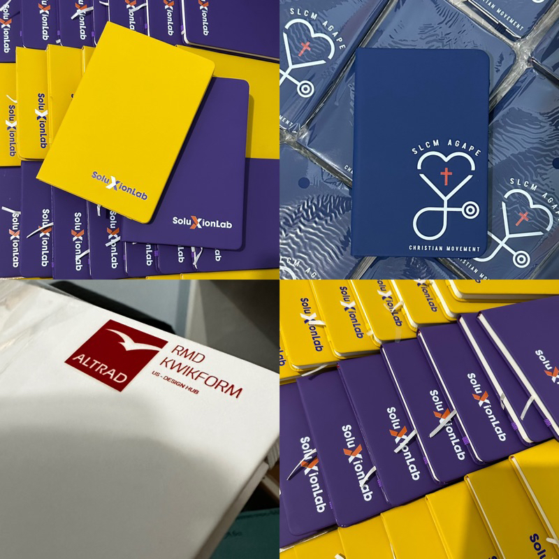 BULK ORDER 30 PCS PLANNER or NOTEBOOKS WITH DIGITALLY PRINTED COMPANY ...