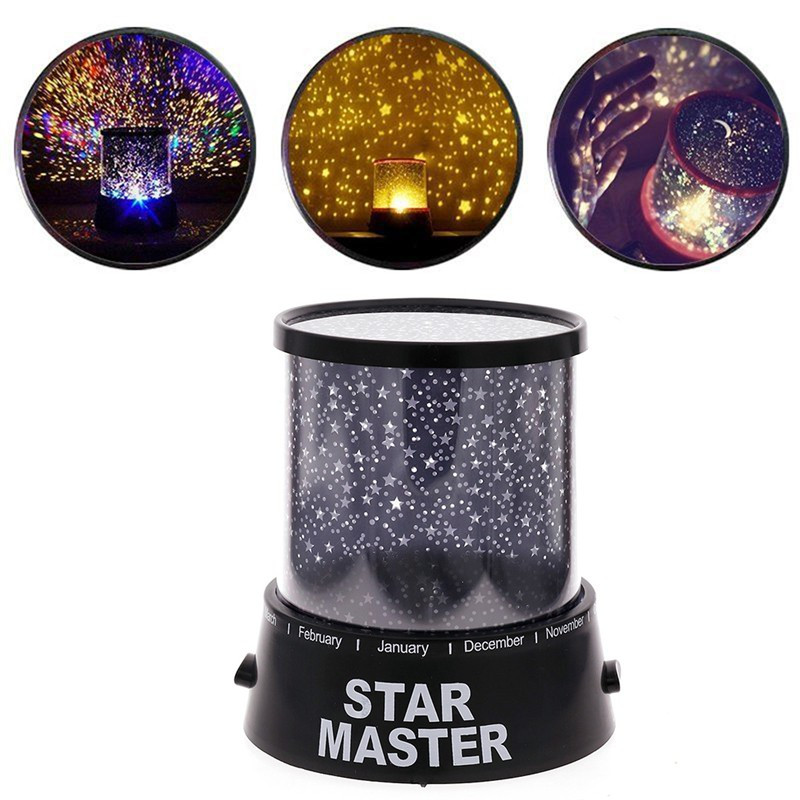 TV148 LED Starry Sky Projector Night Light Ocean Wave Star Moon Room ...