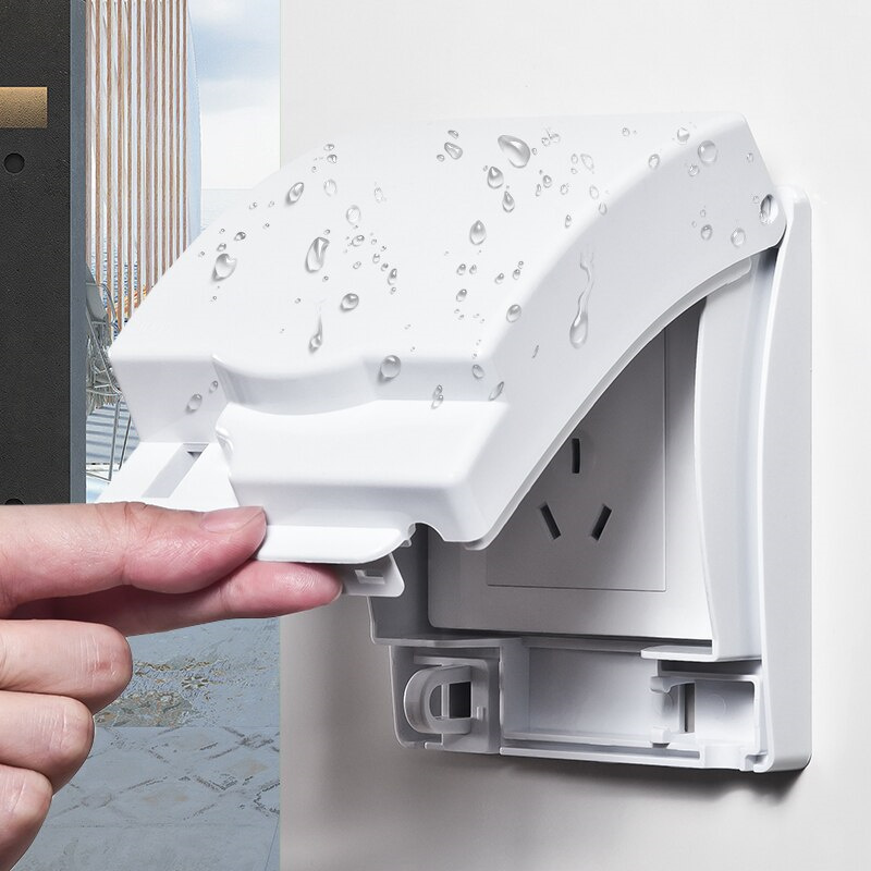 86 Type Socket Waterproof Box Transparent Plate Switch Protection Cover ...