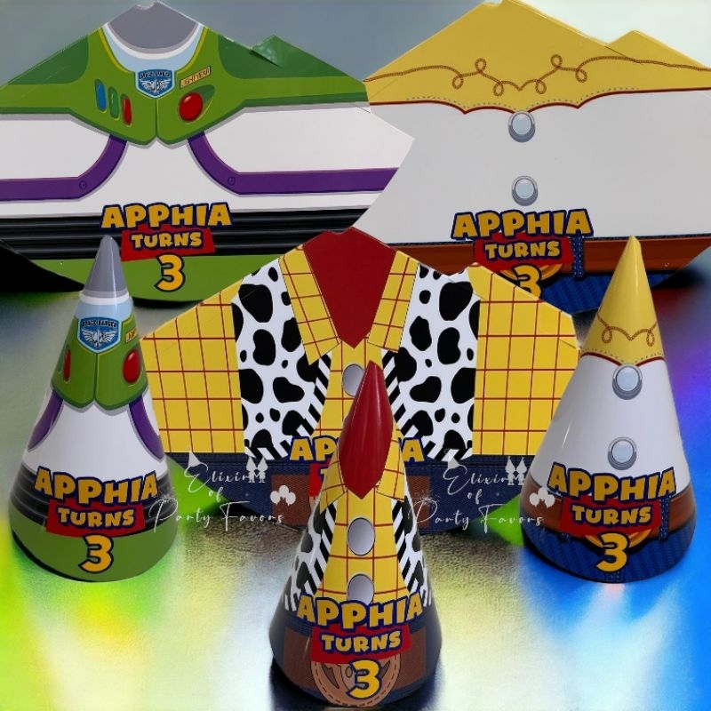 Toy Story Birthday Party Hat Woody Buzz Party Hat Customized Kids Party ...