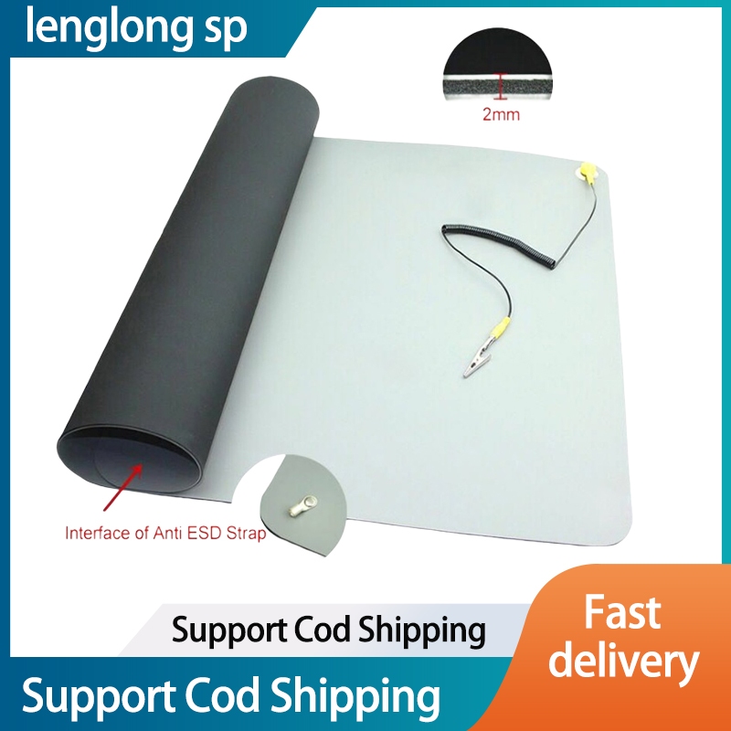KGX 700mm × 500mm × 2mm Anti-Static Mat Ground Wire for Mobile Computer ...
