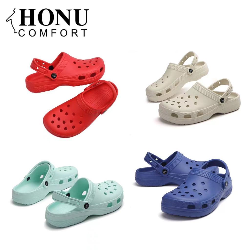HONU Men Crocs Shoes Flat Sandals Multiple Colour Classic Clog | Shopee ...
