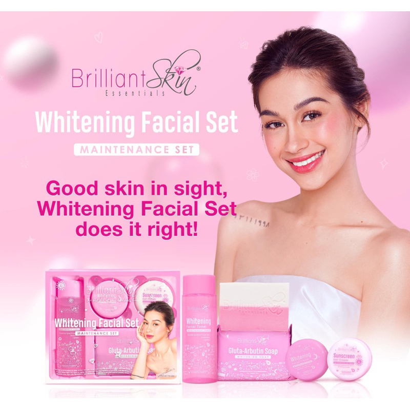 Brilliant Skin Whitening Facial Set (maintenance set) | Shopee Philippines
