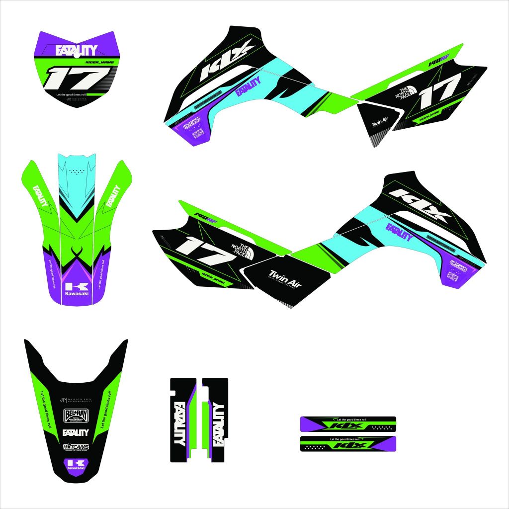 Kawasaki KLX 140RF Graphics kit Sticker Decal | Shopee Philippines