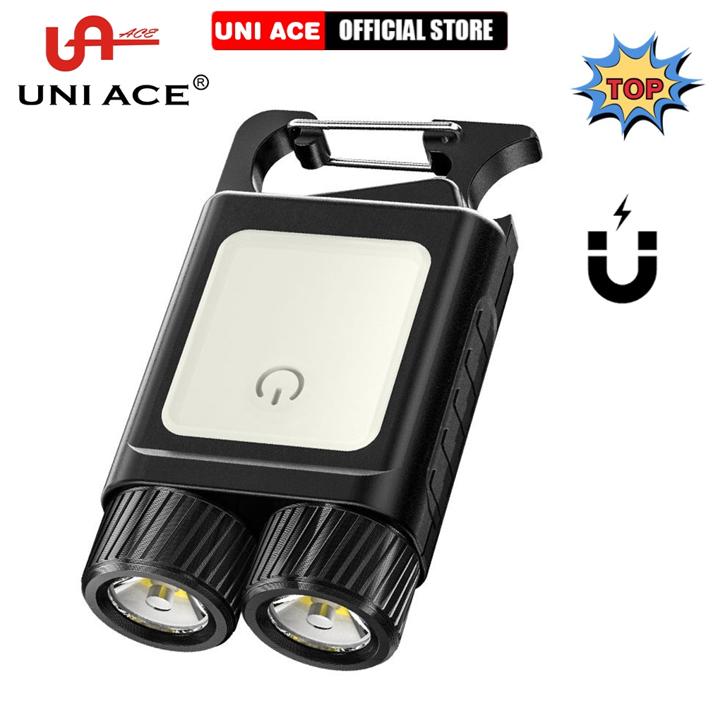 UNI ACE Cob Rechargeable Work Light Long Range Powerful Camping Mini ...