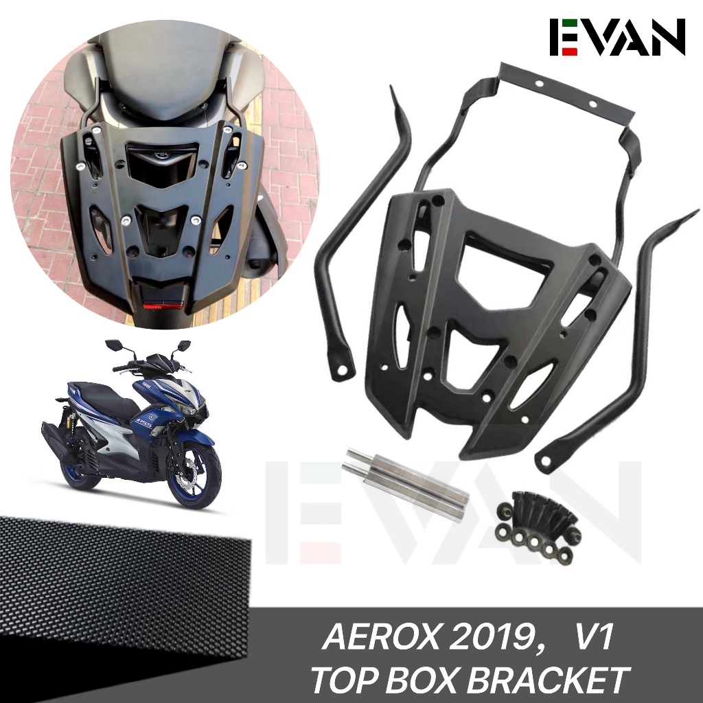 TOP BOX BRACKET FOR YAMAHA AEROX V1 MONORACK HEAVY DUTY MOTORCYCLE ...