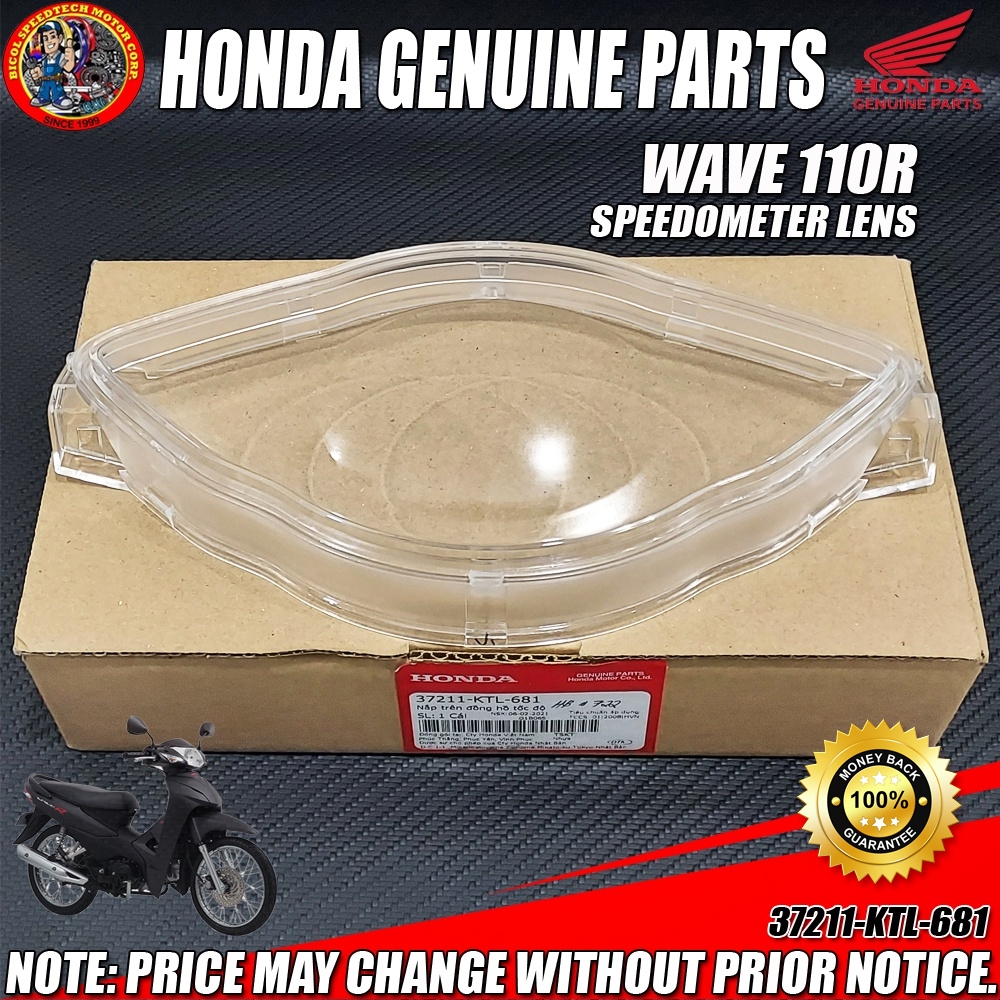 WAVE 110R SPEEDOMETER LENS (HPI) (Genuine: 37211-KTL-681) | Shopee ...