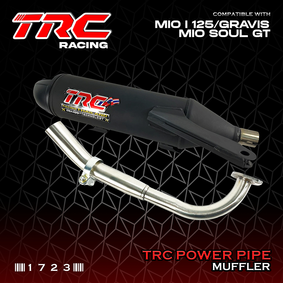 TRC Racing Mio i125 / m3 / Gear / Soul i125 Power Pipe Muffler Exhaust ...