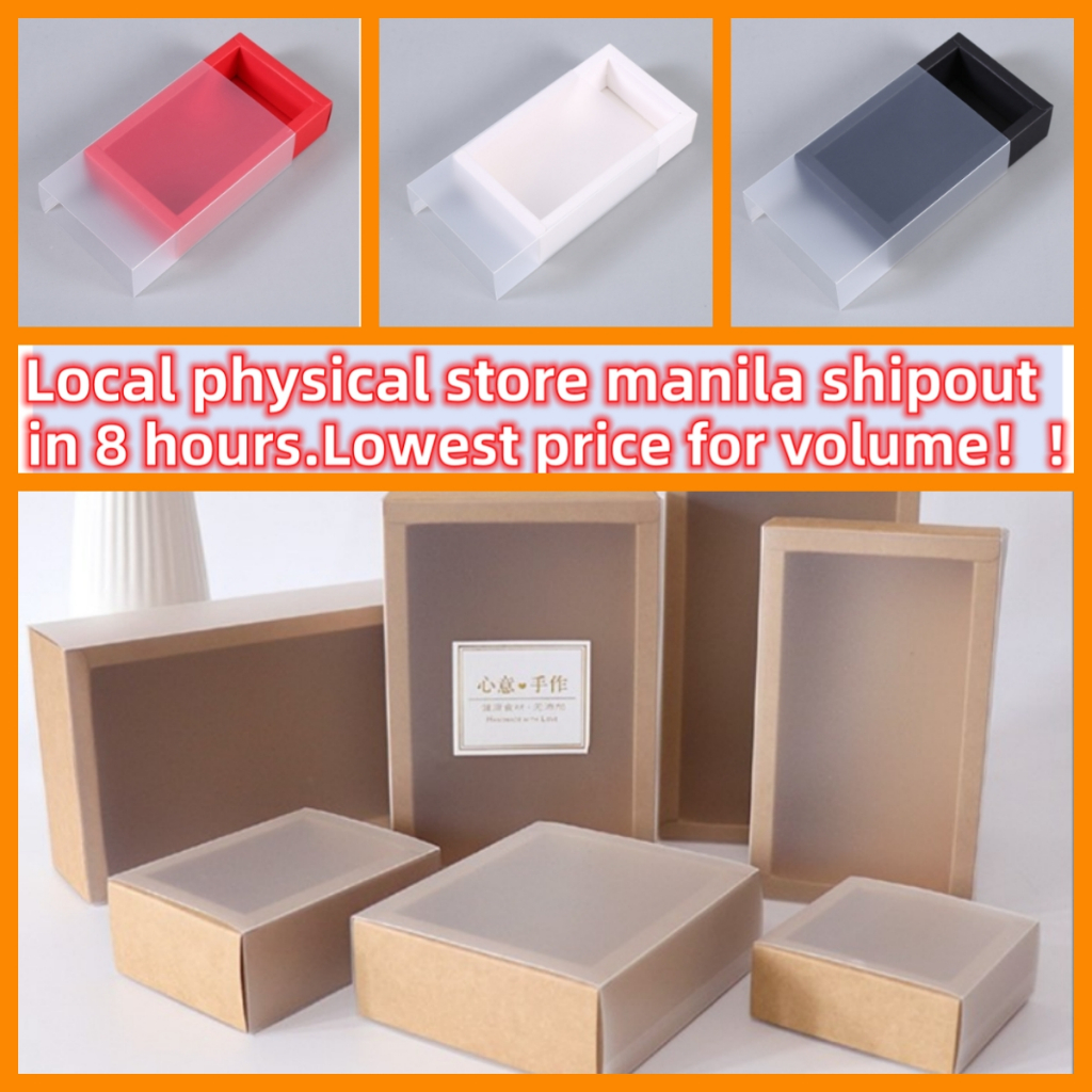 transparent MATTE drawer box pvc matte gift box product packaging ...