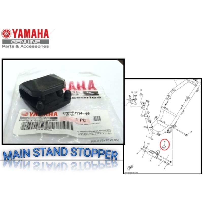 2PH-F7114-00 MAIN STAND STOPPER MIO I 125/MIO SOUL I 125/GRAVIS/MIO ...