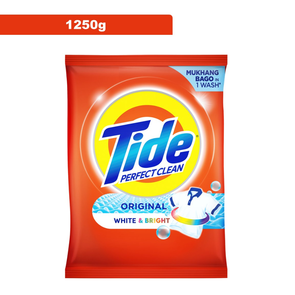 Tide Perfect Clean Laundry Powder Detergent White & Bright Original Fresh 1250g | Shopee Philippines