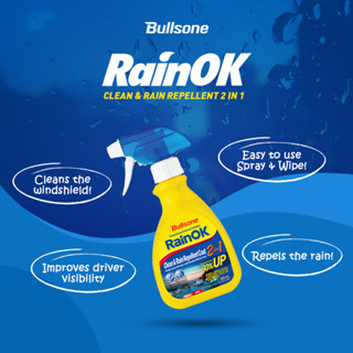 Bullsone RainOK 2-in-1 Clean & Rain Repellent for Car 300ml (Acid Rain ...