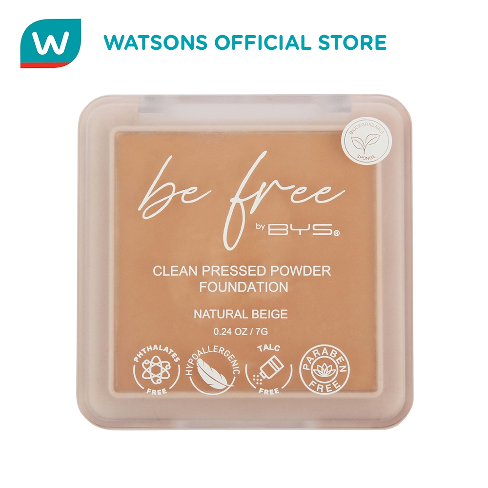 BE FREE by BYS Pressed Powder Natural Beige 7g | Shopee Philippines