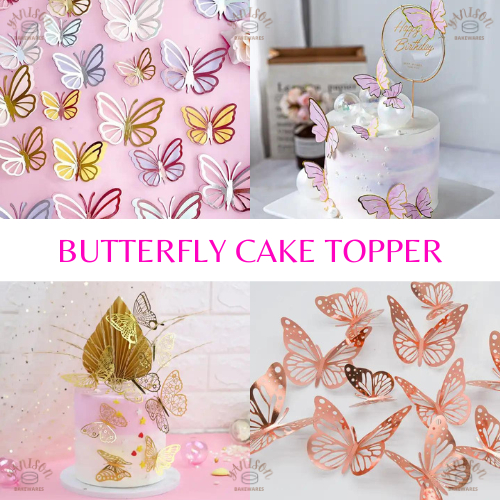Butterfly Cake Toppers / Butterfly Cake Decorations / Colorful ...