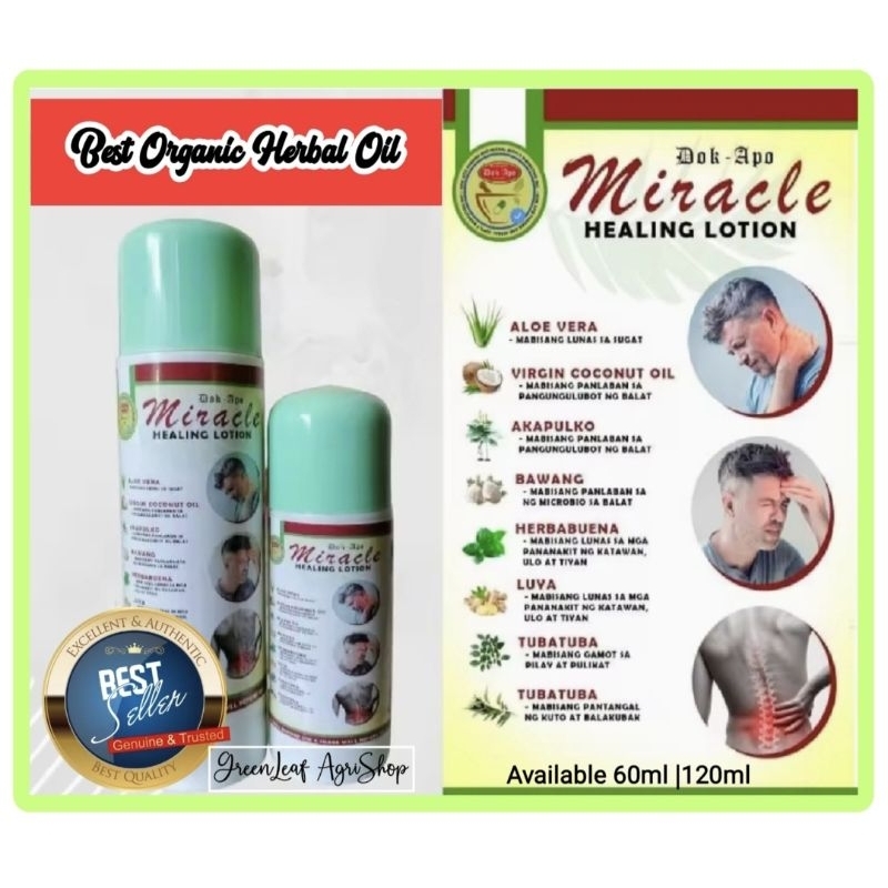 ORIGINAL Dok Apo Miracle Healing Lotion" Massage Oil Lotion"/Pangmasahe ...
