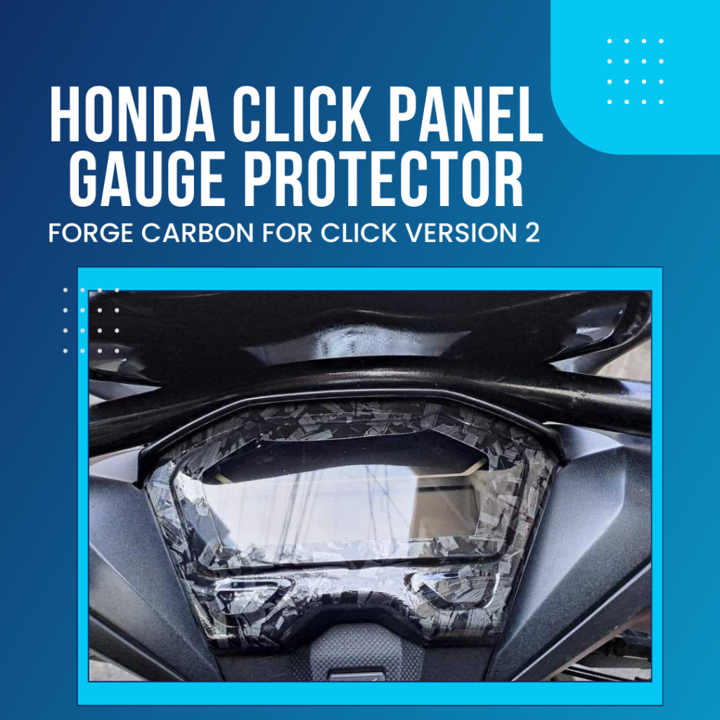 HONDA CLICK PANEL GAUGE PROTECTOR (FORGE CARBON FOR VERSION 2) | Shopee ...