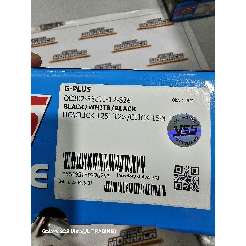 YSS G-SERIES / G-PLUS REAR SHOCK WITH CANISTER 330MM FOR HONDA CLICK ...