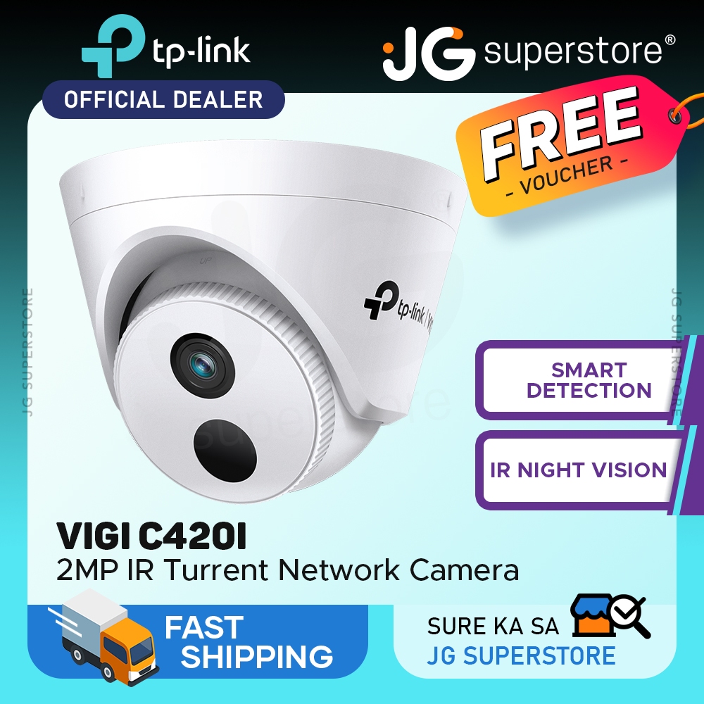 TP-Link VIGI C420I 2MP IR Turrent Network Security Camera IR Night ...