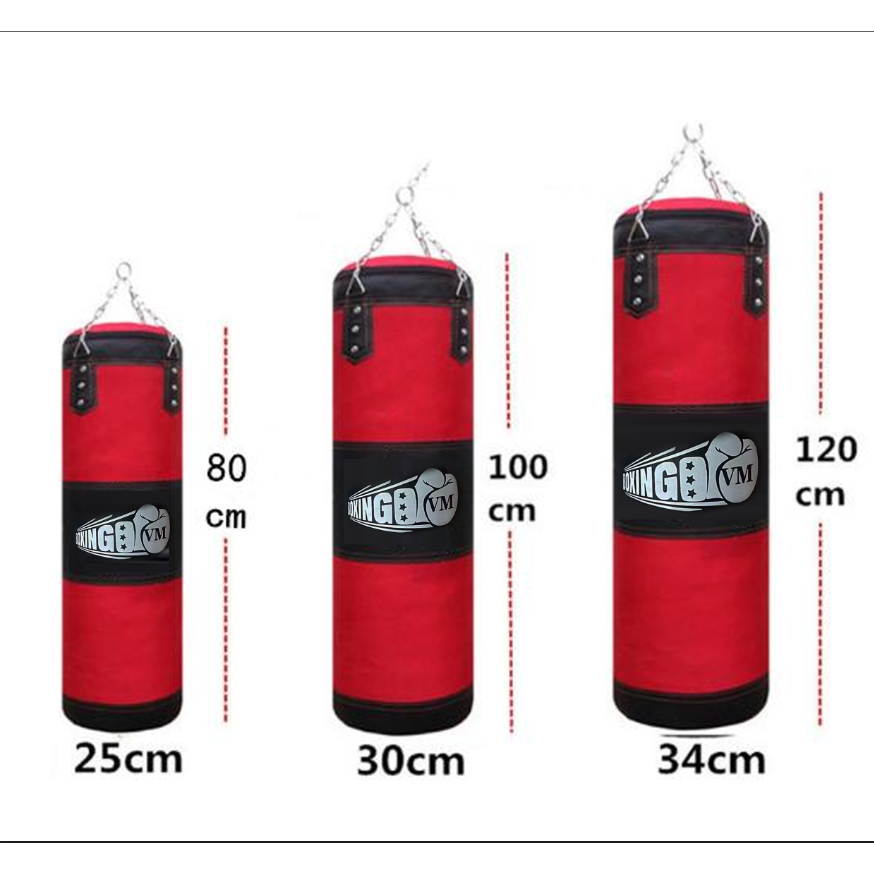 60cm 80cm 100cm 120cm Training Fitness Boxing Punching Bag Empty Sport ...