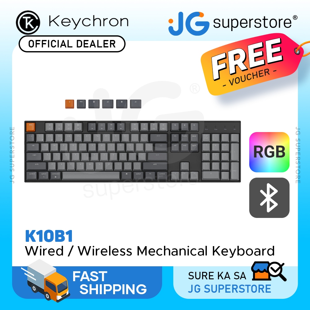 Keychron K10 104 Keys RGB BT Wireless/Wired Full Size Mechanical ...
